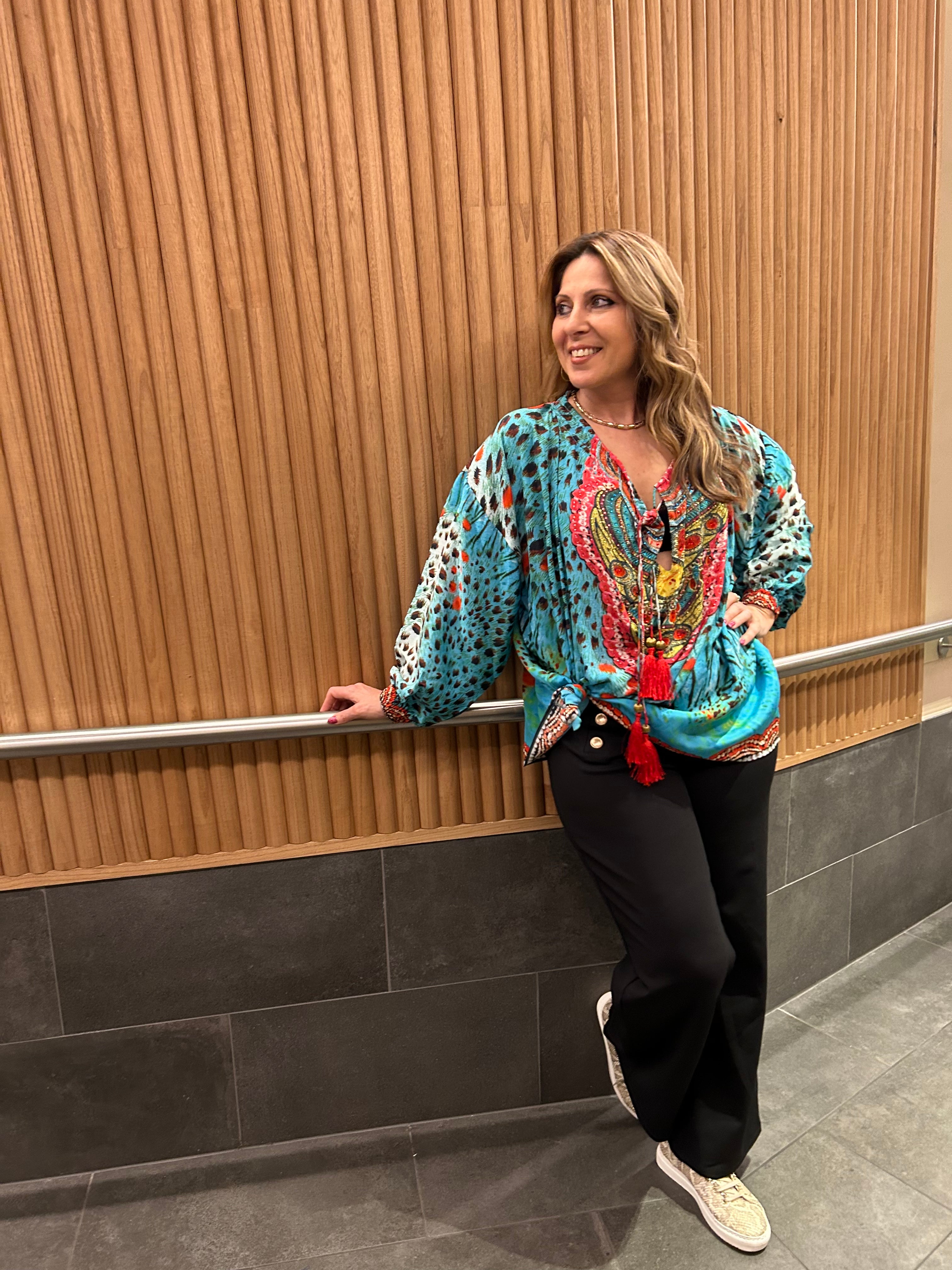 Gypsy top fuchsia green – Kat by Katherine Jane